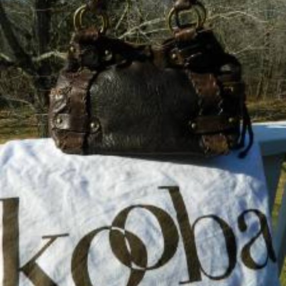 Kooba | Bags | Kooba Brown Distressed Pebbled Leather Sienna Handbag ...